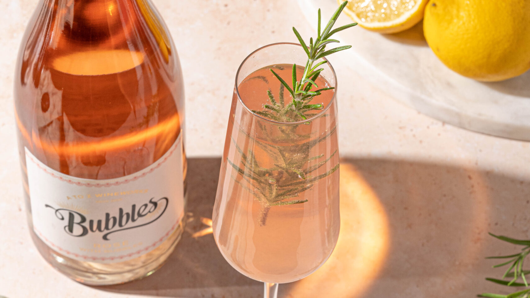 Rosemary French 75 with A to Z Bubbles - Oregon Wines of Exceptional ...